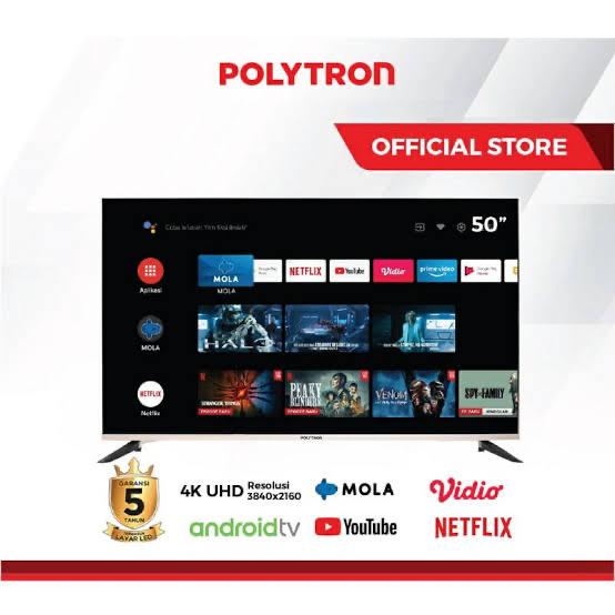 NEW GOOGLE TV 50 Inch Polytron 4K UHD Android TV PLD-50UG5959 - Shop ...
