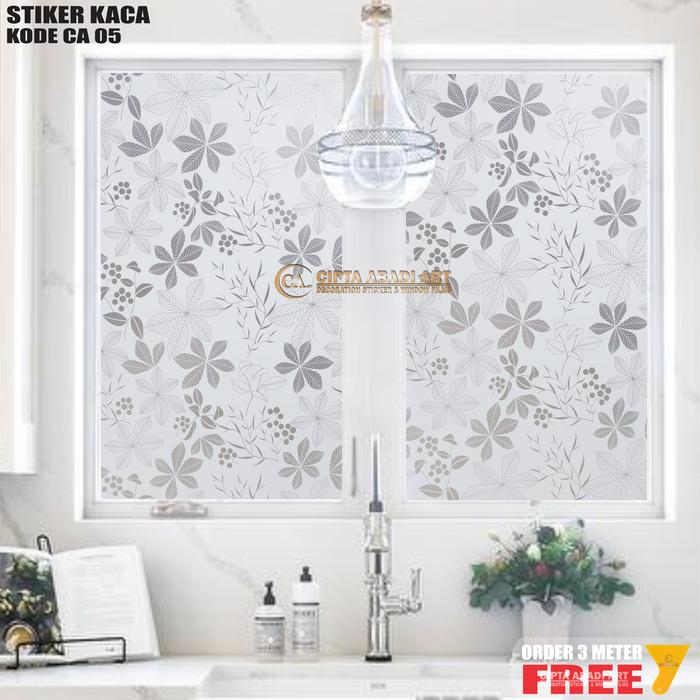 Jual Stiker Kaca Motif Batik Bunga Terbaru L-90 - CA 05 - Kota Bekasi ...