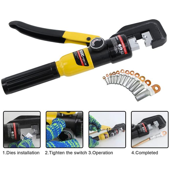Promo tang skun hidrolik press yqk70 4-70mm - Tang Press Skun Hydraulic ...
