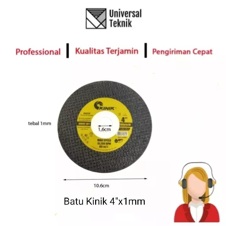 Batu kinik 4"x1mm batu gerinda potong besi stainless steel almunium ...
