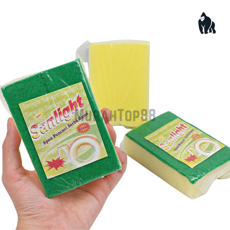 Spons Busa Cuci Piring Sanlight / Sponge 2 Sisi Halus Kasar [PER - Shop ...