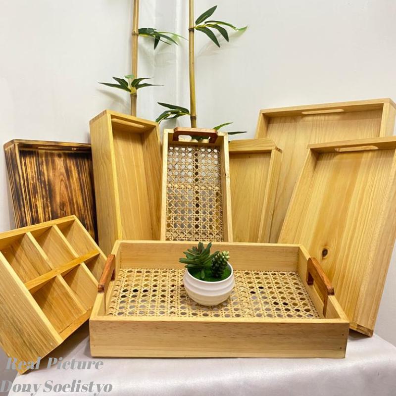 Nampan / Baki / Tray Kayu Pinus /Jati Belanda Aesthatic Banyak - Shop ...