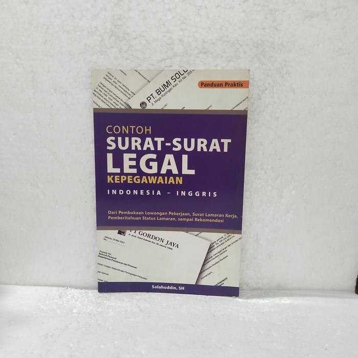 Jual Contoh Surat Surat Legal KEPEGAWAIAN - Jakarta Pusat - ZEGENING ...