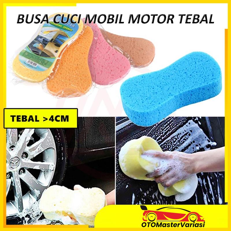 Sponge Busa Cuci Motor Mobil Piring Ukuran Jumbo Foam Wash Spon - Shop ...
