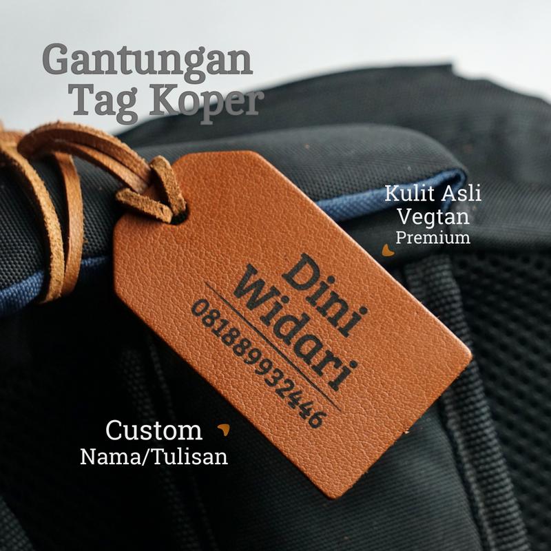 Name Tag / Gantungan Tas Koper / Gantungan Kunci (kulit) - Shop | Tokopedia