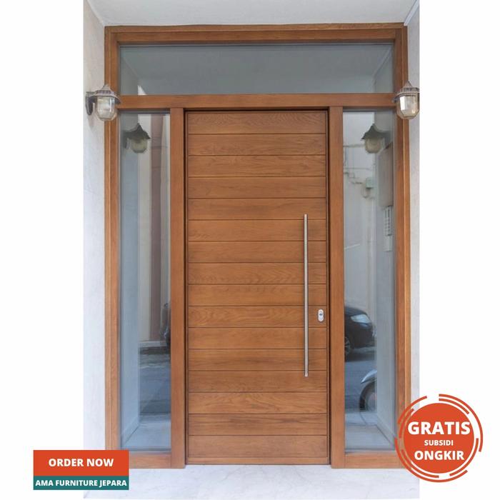 Jual Daun Pintu MinimalisJati, Pintu Kamar kayu Jati, Pintu Rumah kayu ...