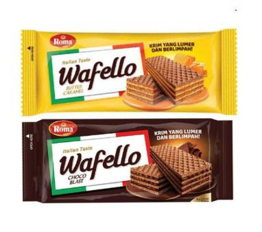 WAFELLO Roma Wafer Mini Butter Caramel Choco Blast Coconut Creame ...