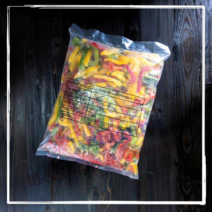 Jual IQF Frozen MIXED PEPPER SLICED PAPRIKA CAMPUR POTONG 1 KG ...