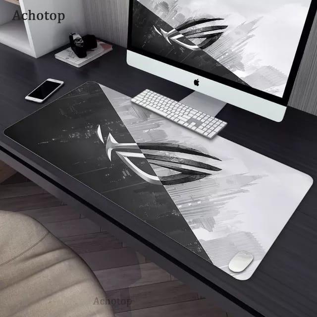 Jual Mousepad gaming xl deskmart alas mouse uk besar ROG logo hitam ...