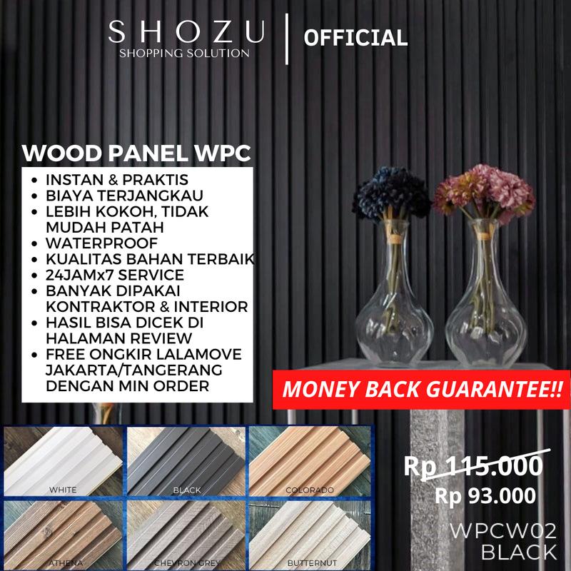 WOOD PANEL 3D WPC Wallpanel PVC Kayu Partisi Motif Solid Kis - Shop ...