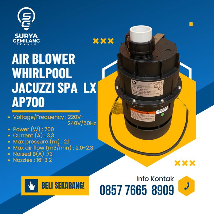 Jual Pompa Blower Kolam Renang Jakmax APD 700 Blower Varijet Whirpool ...
