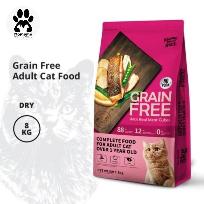 Jual Kitchen Flavor Cat Grain Free Complete Food Adult 8kg - Kota ...
