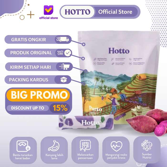 Jual Hotto Purto 1 Pouch Original Multigrain Hoto Putro Multi Grain ...