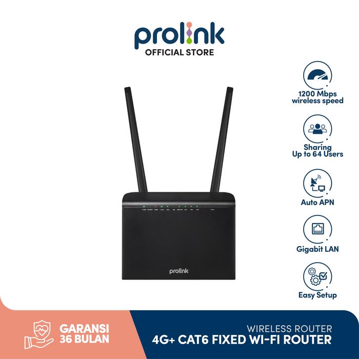 Promo Prolink SIM 4G LTE UNLOCK Fixed line Modem WiFi Router CAT 6 Dual ...