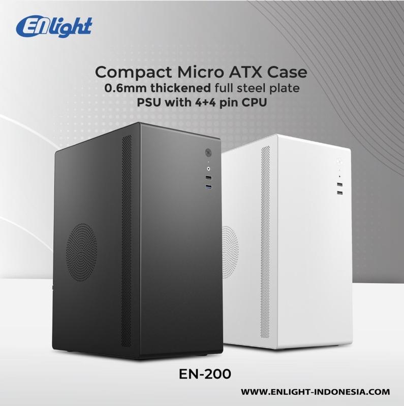 CASING ENLIGHT EN-200 Mini ATX PSU 300W By Enlight - Shop | Tokopedia
