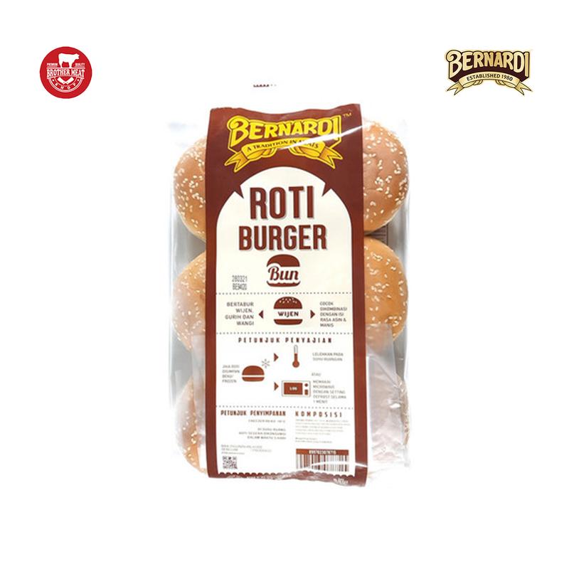 Bernardi Roti Burger Bun Wijen isi 6 - Brothermeatshop - Shop | Tokopedia