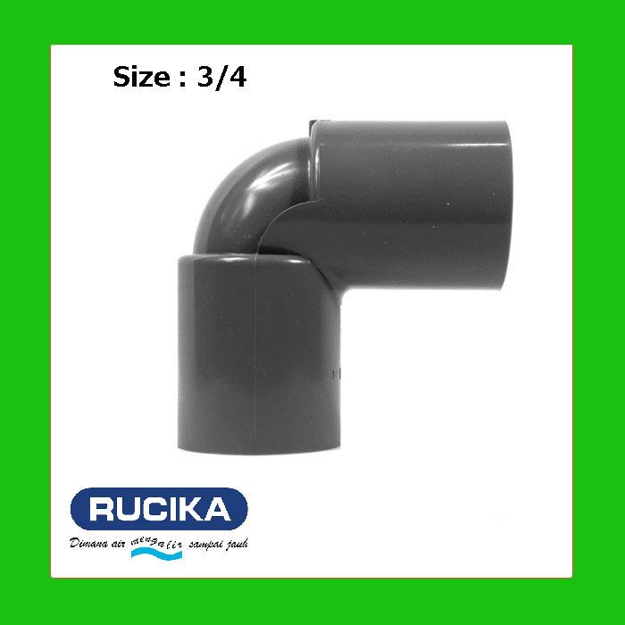 Rucika Elbow Fitting PVC AW 3/4 " Knee / L / Keni Polos 90 - Shop ...