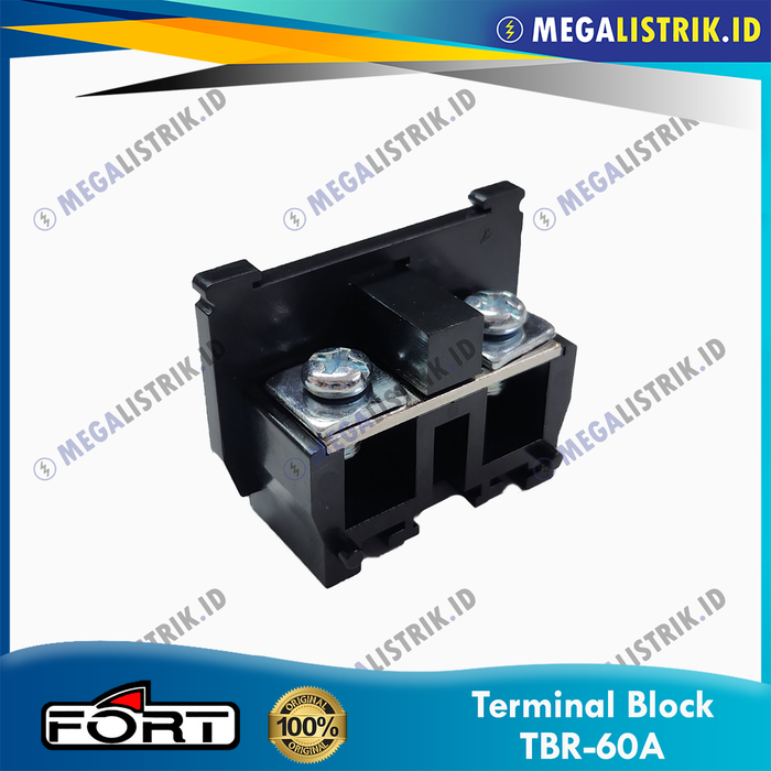 Jual Fort Terminal Block TBR-60A / TEND Blok 60 Ampere Din Rail CBR-60 ...