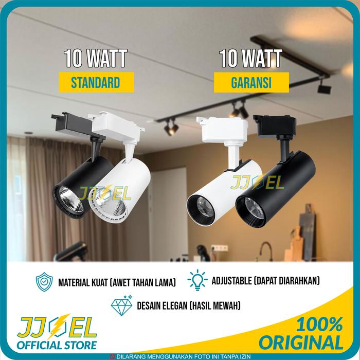 Jual Lampu Sorot LED Rel Track Light Rell Spot Light Spotlight 10 Watt ...