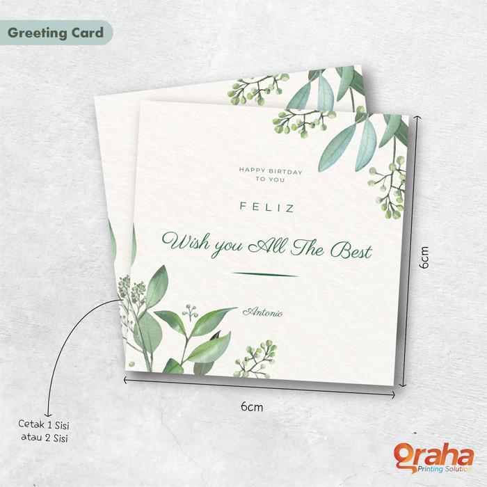 Jual Cetak Kartu Ucapan Terima Kasih / Thank You Card Online Shop – 8 x ...