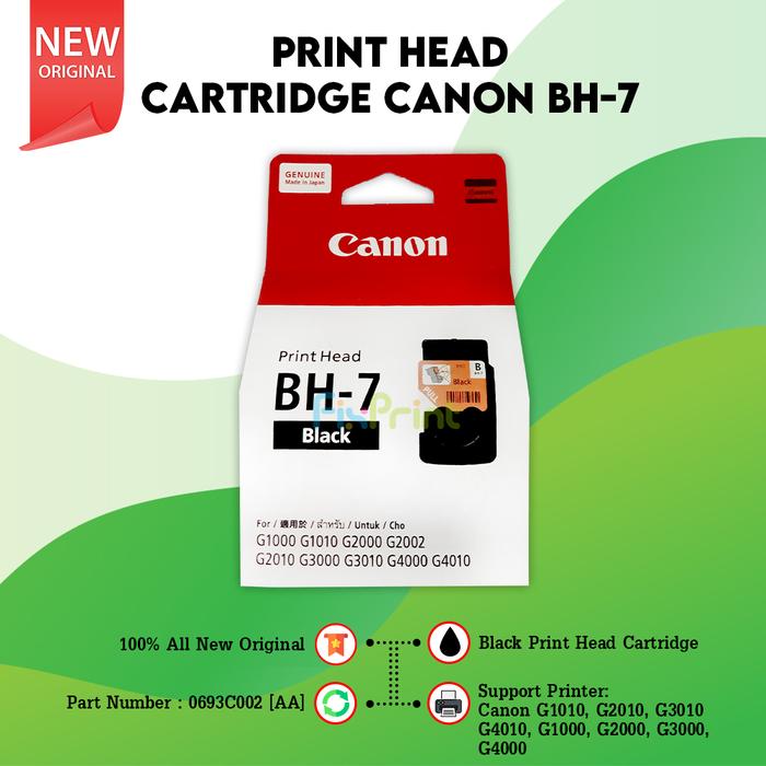 Jual Head Cartridge Original BH7 Canon G1010 G2010 G3010 Pengganti CA91 ...
