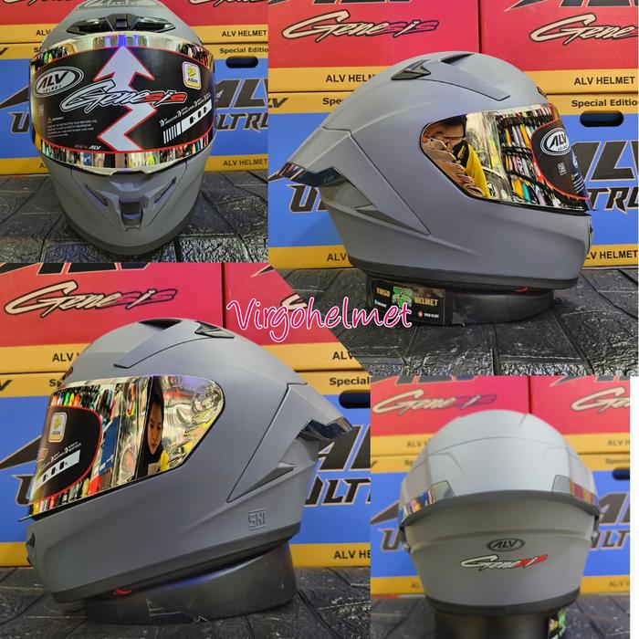 Jual Helm ALV GENESIS Full Face SNI - Grey doff, XL - Kab. Bekasi ...