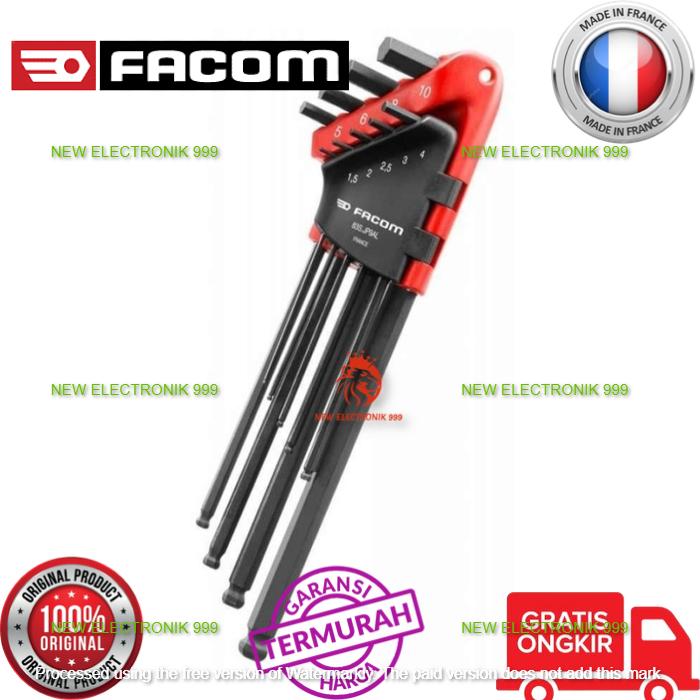 Jual FACOM HEX KEY 1.5-10MM (SET) 83S.JP9AL FM0006160 - Jakarta Barat ...