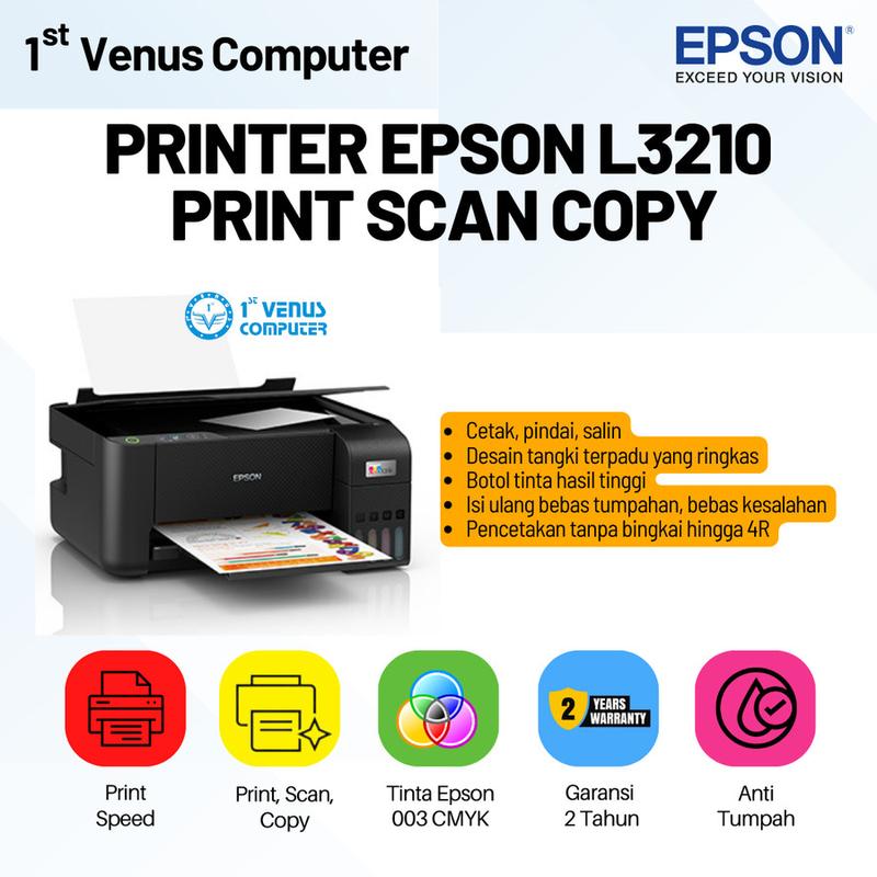 Printer Epson L3210 / Print Scan Copy / Pengganti L3110 Garansi - Shop ...