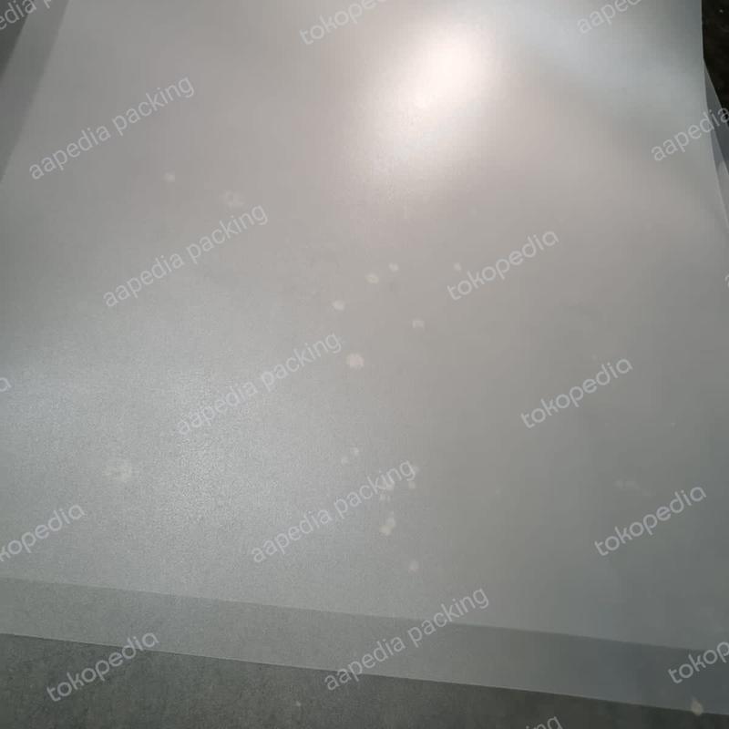 PP sheet / mika pp pasir putih transparan 0.70mm 70cm x 100cm - Shop ...