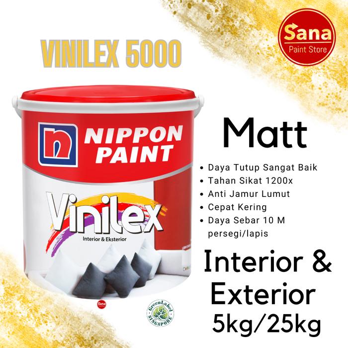 Jual CAT NIPPON VINILEX 25KG / BRILLIANT WHITE - VINILEX SUPER, GOJEK ...