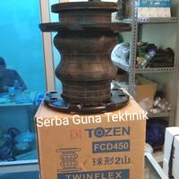 Jual Flexible Rubber Joint 4" Jis 10 Twinflex Tozen DN 100 Epdm Flange ...