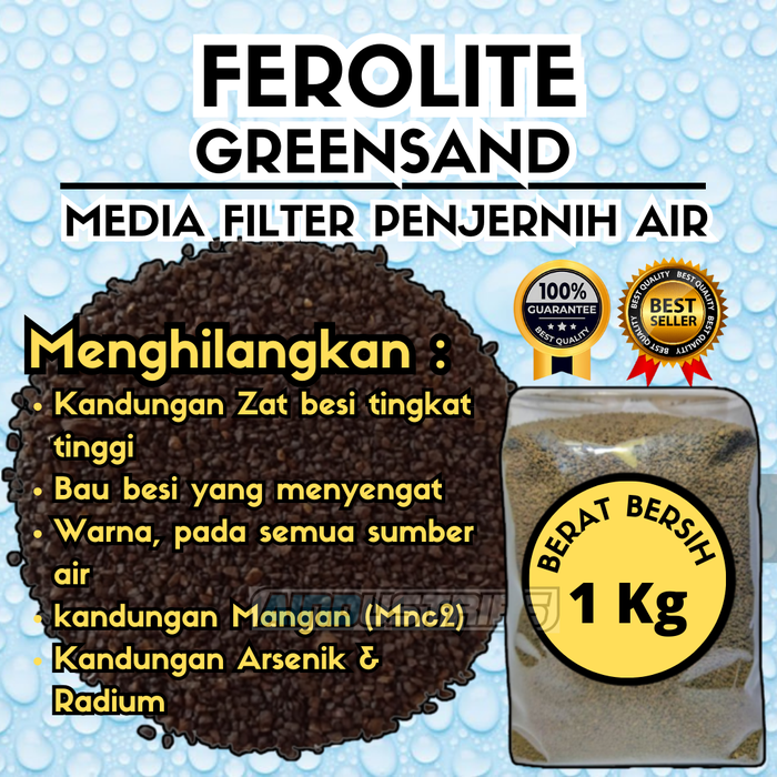 Jual penjernih air sumur ferolite 1kg super hilangkan zat besi pada air ...