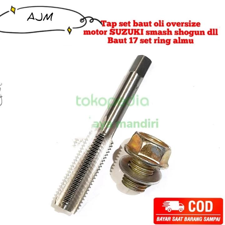 Tap set baut oli oversize motor SUZUKI smash shogun dll Baut 17 set ...