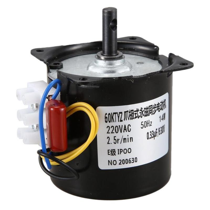 AC Gear Gigi Gearbox Dinamo Motor 60KTYZ 220V 2.5RPM 14W Single - Shop ...