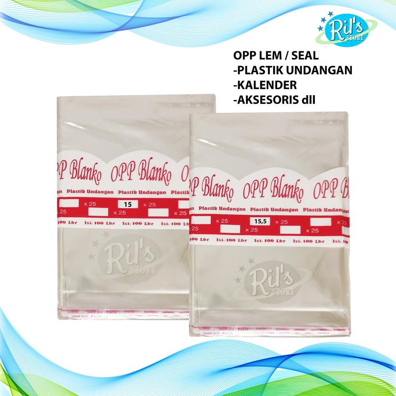 15x25 & 15.5x25 Plastik Undangan/OPP Seal/Plastik Kemasan - Shop ...