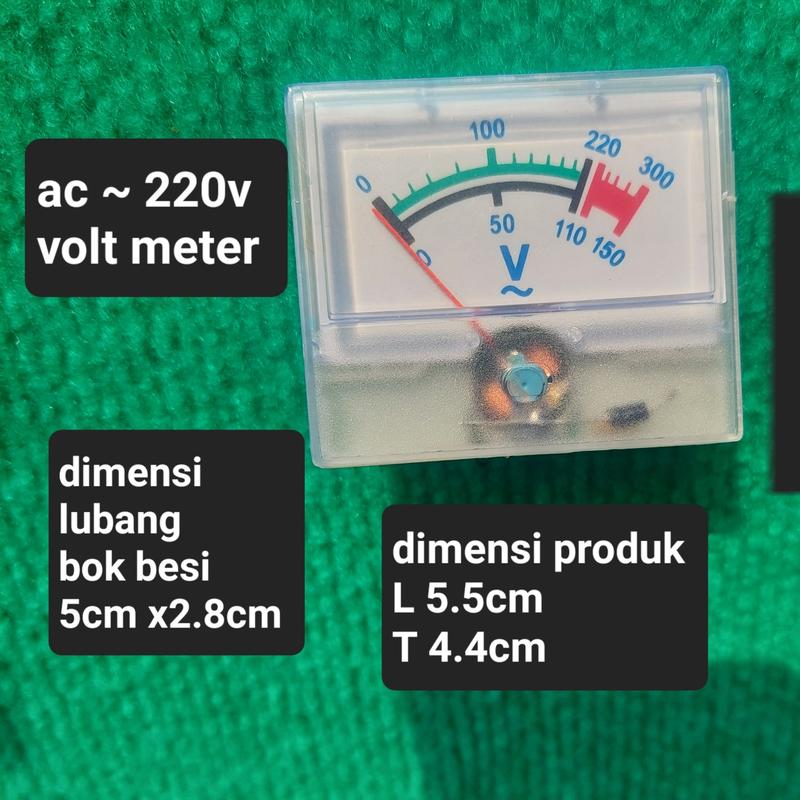 voltmeter volt meter ac 220v 220volt 220 volt - Shop | Tokopedia