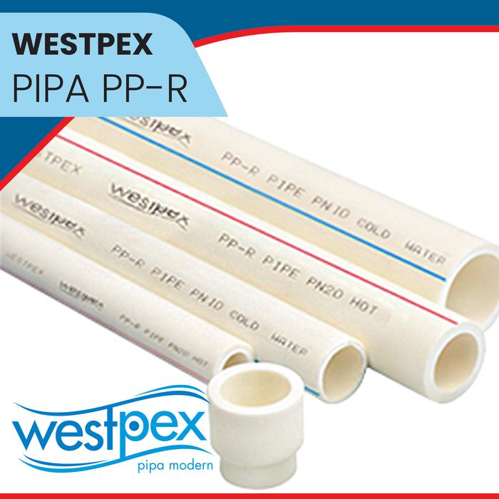 Jual PIPA PP-R WESTPEX PN10 PPR PANAS DINGIN 4 METER BATANG - 32 x 2.9 ...