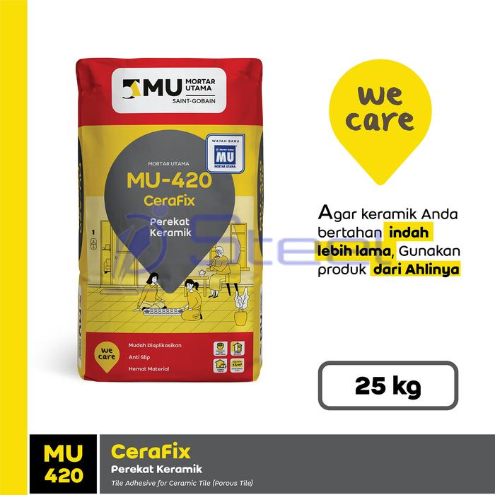 Jual Mortar Utama MU-420 CeraFix Perekat Keramik 25kg - Beli Material ...
