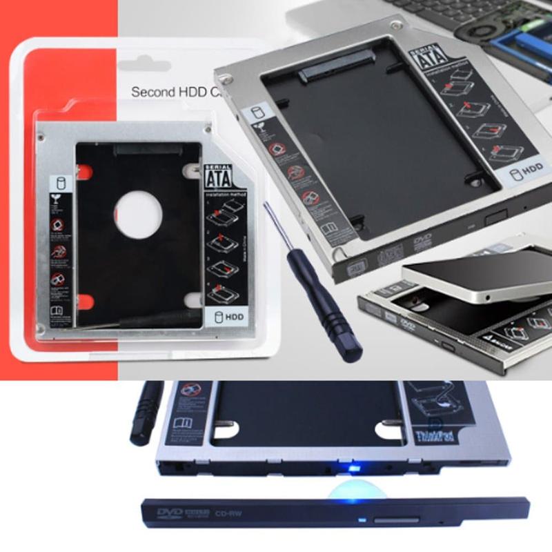HDD Harddisk Second Caddy Slim Hardisk Case 9.5mm SSD Sata For - Shop ...