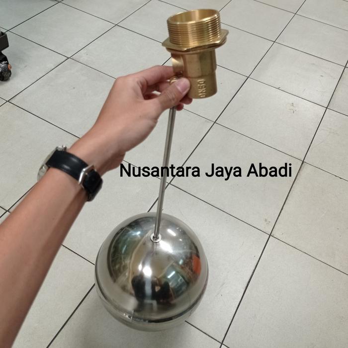Jual Floating Valve Pelampung Tangki Kuningan 2 " inchi DN50 Bola ...