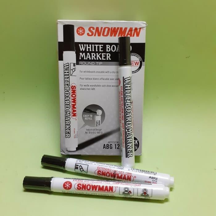 Spidol Snowman WhiteBoard Marker Original Japan harga per 1 pcs - Shop ...