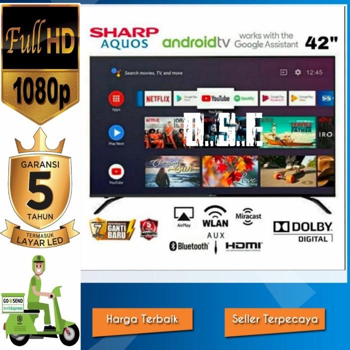 Jual LED TV SHARP 42 inch 2T-C42BG1i Android Smart Digital FULL HD TV ...