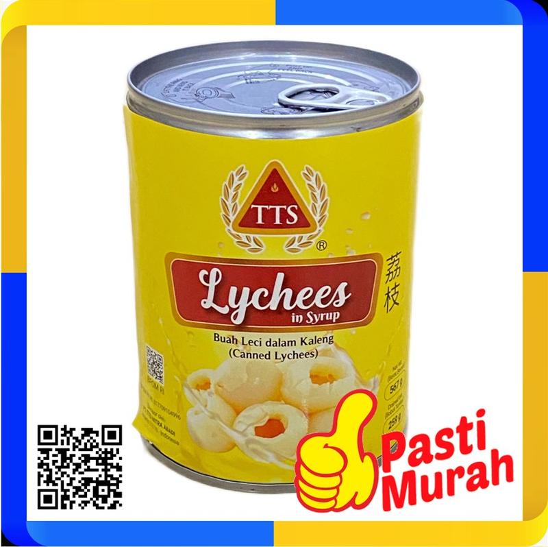 TTS LYCHEE IN SYRUP BUAH LECI KALENGAN TTS LAICI KALENG KARTONAN 567GM ...
