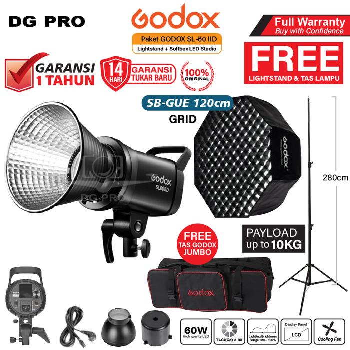 Jual Godox SL60IID Daylight LED Studio Video Light SL60II D / SL60 II D ...