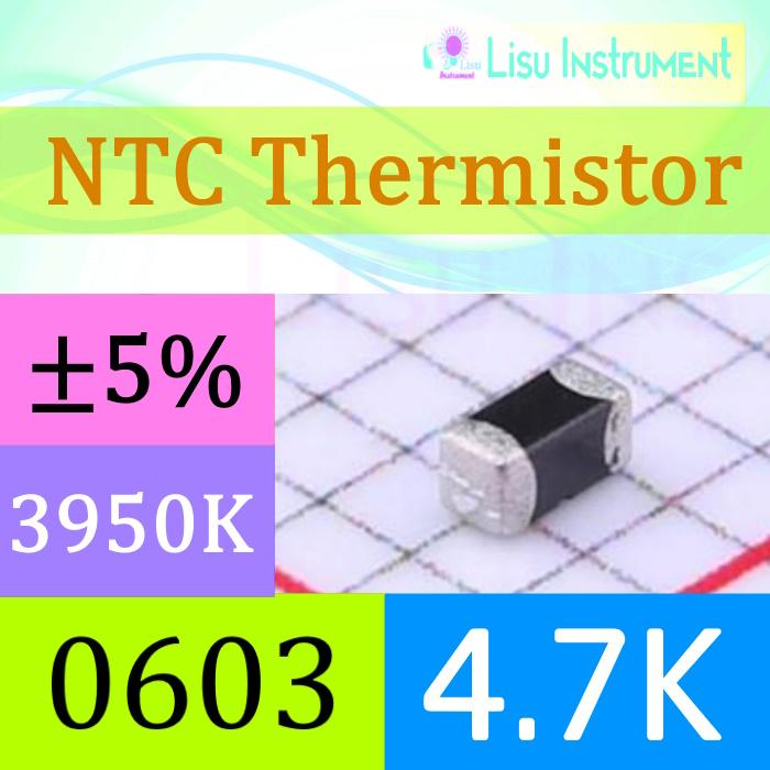 4.7K 0603 NTC Thermistor ±5% 3950K@±3% Temperature Sensor 4.7kΩ - Shop ...