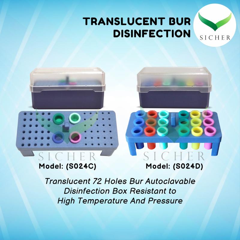 Dental Bur Box Translucent 72 Holes Bur Autoclavable - Shop | Tokopedia