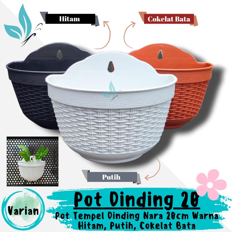 Pot Dinding Gantung CJP Nara 20 Tanaman Bunga Hias Rambat Tempel - Shop ...