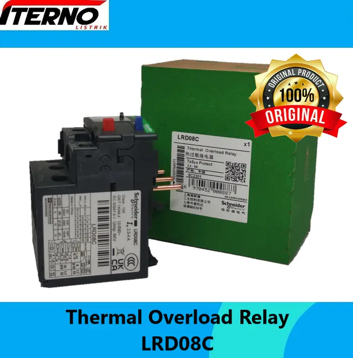 Jual LRD Thermal Overload Relay Schneider untuk LC1D09 - LC1D32 ...