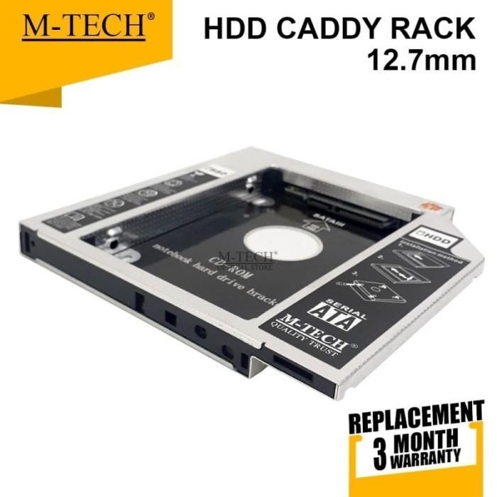 M-Tech Second HDD Caddy 12.7 mm Slot Hardisk DVD SATA Alumenium - Shop ...