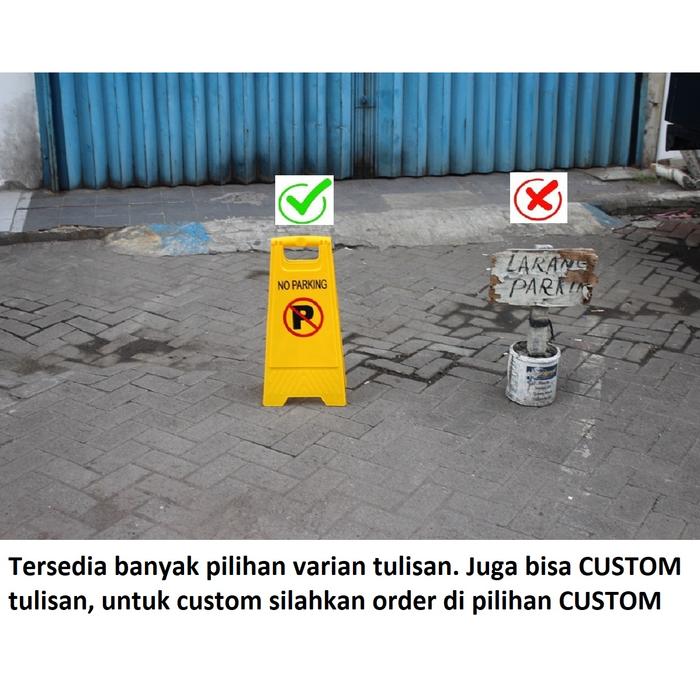 Jual Rambu DILARANG PARKIR Plang palang No parking Valet Hotel Ruko ...